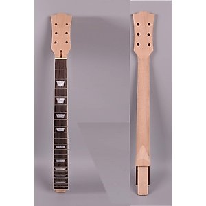 Yinfente Electric Guitar Neck 22 fret 24.75 inch Mahogany Rosewood Fretboard Guitar Neck Replacement Set in Heel DIY guitar project (standard style)