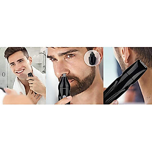Men's Electric Shaver 3 with 1 Rotary Shaver Cordless Waterproof USB Quick Charge Wet/Dry Electric Shaver Includes Clipper and Nose Hair Trimmer Beauty Set Travel Rechargeable Shaver Face Cleaner