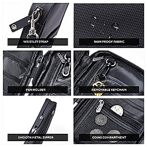 Large Family Passport Holder for 4 | Multiple Passport Holder Family 4 | Travel Document Organizer w/RFID Blocking, Removable Wrist Strap & Crossbody | Travel Airplane Essentials, Vacation Must Haves