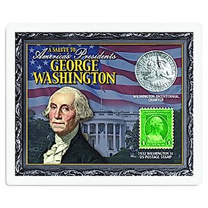 American Coin Treasures Kids - A Salute to America's Presidents - George Washington Coins & Stamps