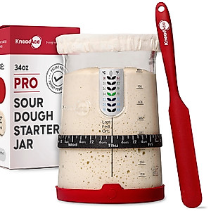 KneadAce Bread Lame & Sourdough Starter 34oz Pro Jar Kit