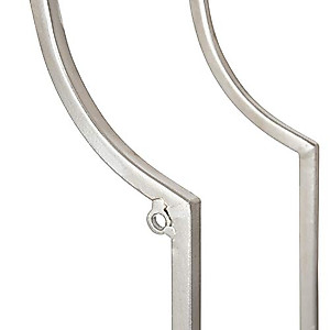 Kate and Laurel Ciel Glam Geometric Wall Shelf, 18 x 24, Silver, Decorative Shelves for Storage and Display