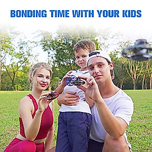 GOOLY Flying Spinner Mini Drone, Hand Operated Drones for Kids Adults, Flying Ball Toy with 360° Rotating LED Lights Indoor Outdoor, Stress Relief UFO Drone Toys for Boys Girls Gift