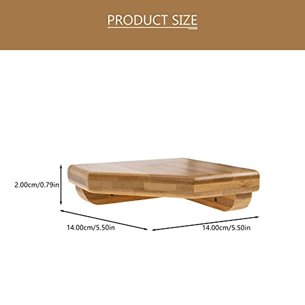 DECHOUS Corner Wall Shelf, Beech Wood Floating Shelves Wall Mounted, Natural Corner Wall Shelf