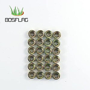 BOSFLAG Hardware Kits Replaces 95701-06020-08 95700-06025-08 72555-730-000 90114-SA0-000 Screw & Nuts for Honda HS35 A Snowblower Paddle