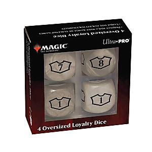 Deluxe 22MM Plains Loyalty Dice Set with 7-12 for Magic: The Gathering
