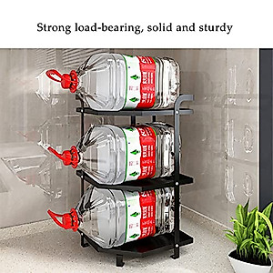 FIZZOQI 2/3-Tier Kitchen Spice Black Storage Rack Counter Top Organizer Shelf Corner Shelf Cabinet Storage Rack,Storage Triangle for Miscellaneous Items