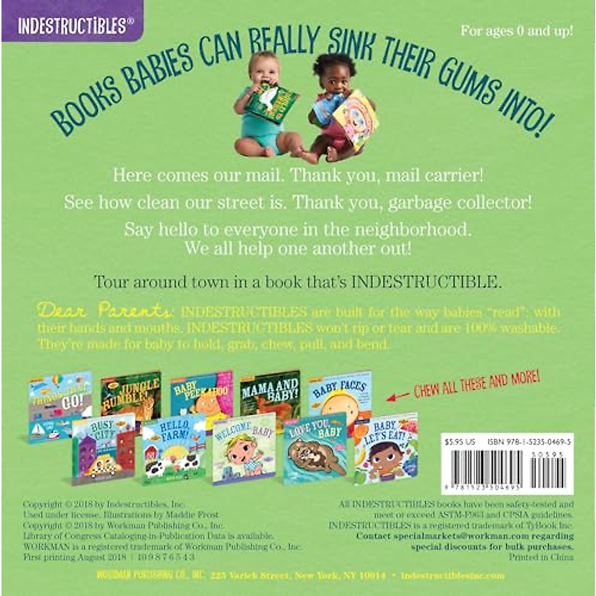 Indestructibles: My Neighborhood: Chew Proof · Rip Proof · Nontoxic · 100% Washable (Book for Babies, Newborn Books, Safe to Chew)
