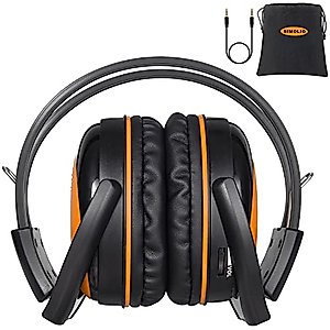 SIMOLIO Vehicle Headphones with Adjustable Volume Limiting for Kids, Dual Channel Car DVD Headsets, Wireless Infrared Headphone for Universal Car DVD System, Cordless Car Headphones with AUX Cord