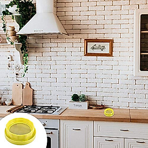 UPKOCH 3pairs Germination Salad Alfalfa, Yellow Practical Grow Jars Stand Maker Screen Legs Sprouting Bean Lids Water Sprout Stainless Screens Tray Steel Seeds Plastic Mung Tool Kit