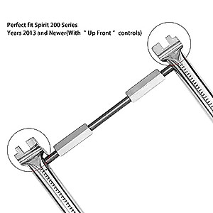 Hisencn Gas Grill Burner Tubes, Flavor Bars Replacement for Weber Spirit 200, Spirit E-210, E-220, Spirit S-210, S-220 Series Gas Grills with Up Front Controls (Model Years 20), 69785, 7635