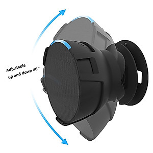 sikiwind Smart Speaker Holder, Wall-Mounted Speaker Holder Bracket Space Saving Speaker Box Storage Rack Prevent Falling Home Decoration Built-in Cable Management for Amazon Echo Pop