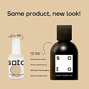 soto White Paint Touch Up, Appliance + Porcelain, High-Gloss Finish (No. 01 Perfect White) - 1.5 Ounces/45 Milliliters of Enamel + Bathtub Repair for Tub, Tile, Appliances, Interior/Exterior