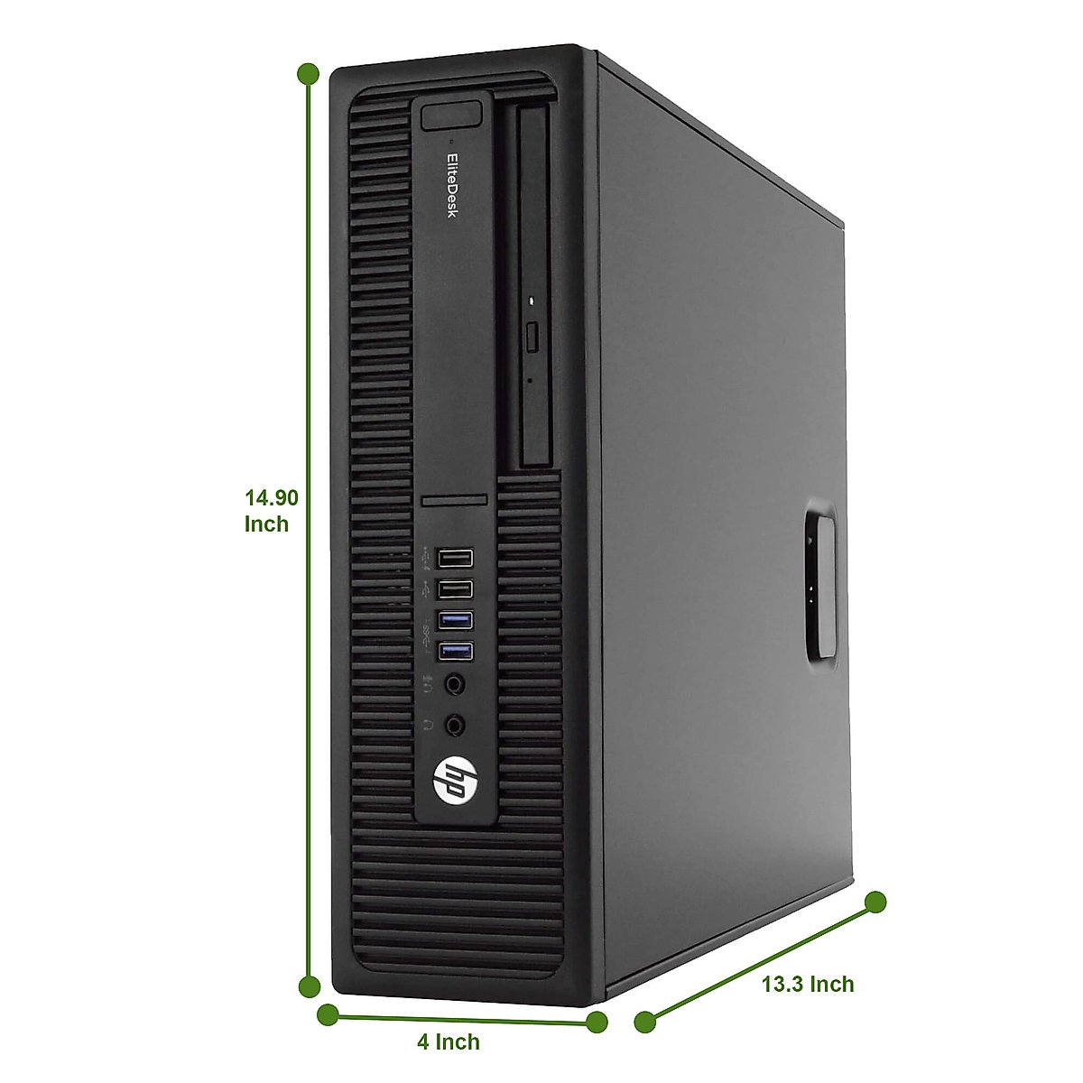 HP 800 G2 SFF Computer PC Intel Core i7 Processor, [ 16GB Ram, 256GB SSD + 1TB HDD ] Wireless WiFi New 27 Inch 4k Gaming Monitor, AMD Radeon RX-550 4GB GDDR5 Graphics, Windows 10 (Renewed)