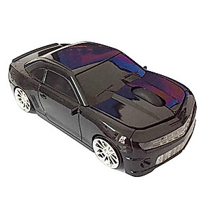 Wireless Mouse Sports Car Mouse Computer Optical Mice for Computer PC Laptop MAC (Black)