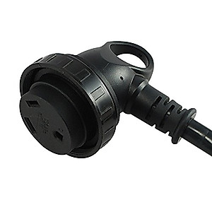 Conntek 15358-EC0RE 1.5FT Ergo Grip Adapter Cord RV TT-30P to TT-30R Cruiser RV Style