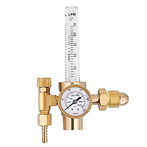 HZXVOGEN Flowmeter Argon Co2 Gas Regulator Tig Mig Welding Pressure Reducer Flow Gauge