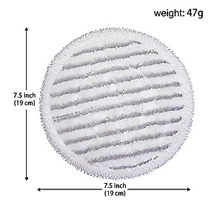 Mocsicka 6 Packs Steam Mop Vacmop Replacement Pads for Shark S7000 S7001 Steam Mops, Steam & Scrub All-in-One, Scrubbing Washable Mop Pads for Any Floors, Reusable Steam Scrub Cleaning Pads