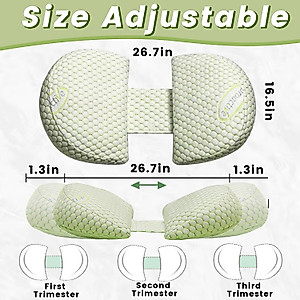 ZiZa Pregnancy Pillows, Maternity Pillow, Pregnancy Pillow Side Sleeper, Pregnancy Pillows for Sleeping on Stomach