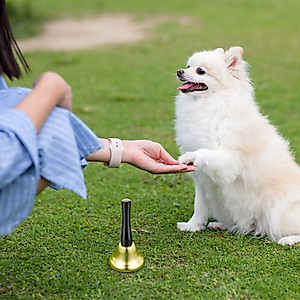 12 Pieces Metal Hand Bells Call Bells Service Hand Bells for Adults Kids Black Wooden Handle Music Hand Bells Musical Instruments Percussion for Christmas Party Supplies