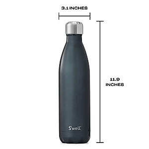 S'well Stainless Steel Water Bottle - 25 Fl Oz - Blue Suede - Triple-Layered Vacuum-Insulated Containers Keeps Drinks Cold for 48 Hours and Hot for 24 - BPA-Free - Perfect for the Go
