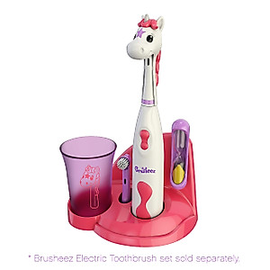 Brusheez Electronic Toothbrush Replacement Brush Heads 2 Pack (Sparkle The Unicorn)