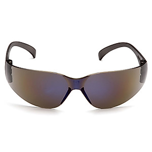 (12 Pair) Pyramex Intruder Glasses Blue Mirror Frame/Blue Mirror-Hardcoated Lens (S4175S)