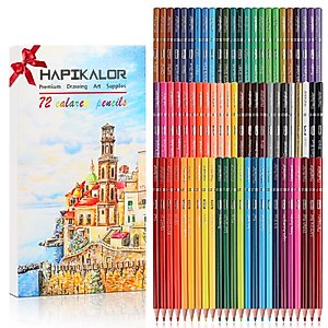 72 Colored Pencils for Adult Coloring Books, Professional Coloring Pencils Set, Art Supplies for Drawing, Coloring, Sketching, with Beautiful Gift Box Packing, Christmas Gifts for Adults Teen & Pro.