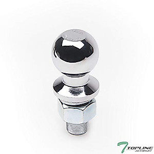 Universal 8" Drop Rear Bumper Trailer Tow Hitch Loaded Ball Mount with Pin & Clip Kit for 2" x 2" Towing Receiver Tube