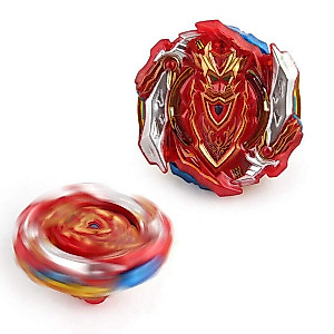 Bey Battle Burst Blade Evolution B-129 Booster Cho-Z Achilles.00.Dm Red Sparking Left & Right Launcher Handle Starter Set Gaming Battling Top Turbo GT God Bay Lr Bey launcher Spinning Toy Gift for Boy