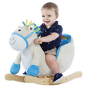 Rockin' Rider Tickles Baby Rocker Ride On Blue, Large