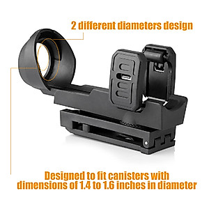 X2TKTACT Pepper Spray Holster, Polymer Duty OC Spray Holder, Rotating Quick Draw Pepper Pouch for MK4 Pepper Spray Black