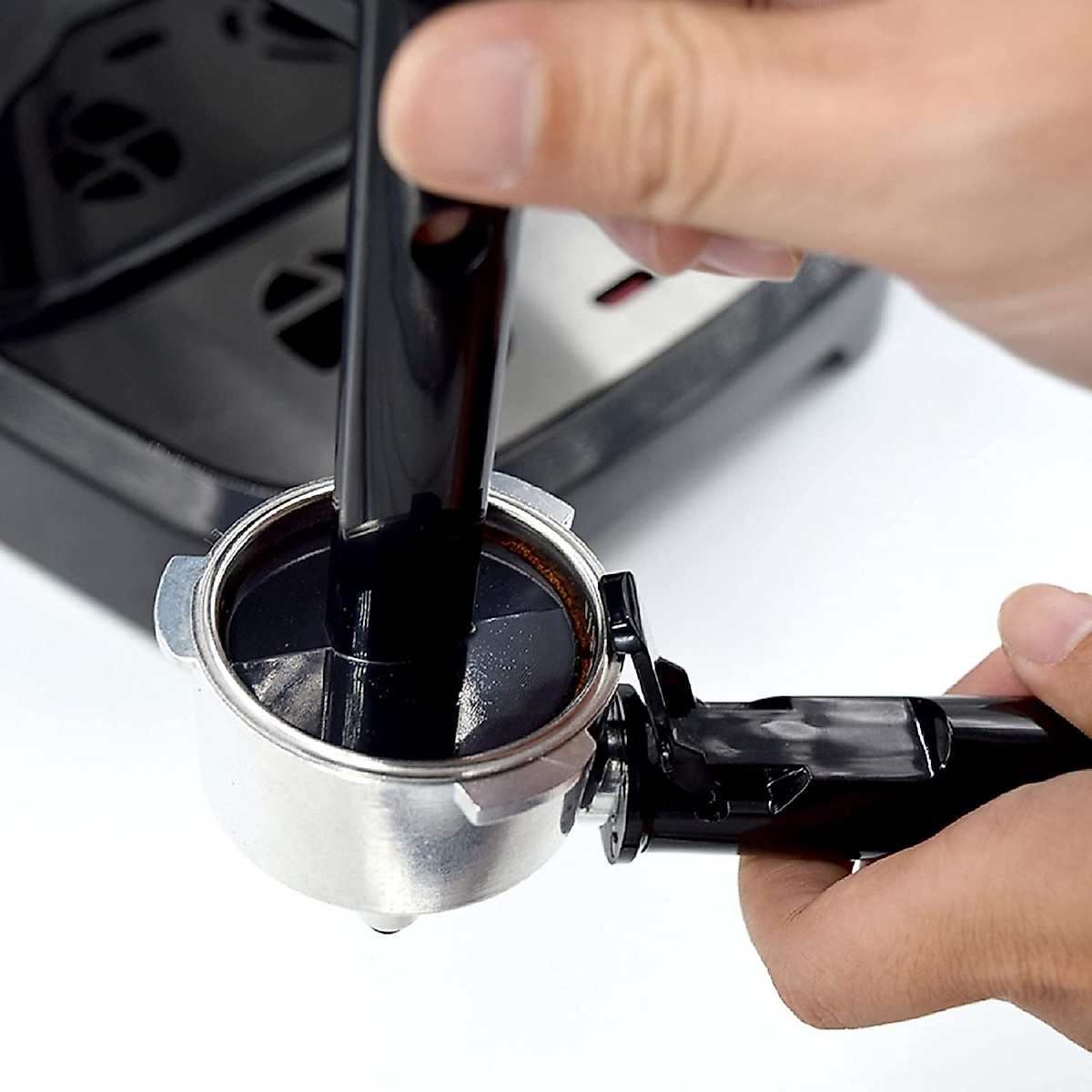 Trustmade Premium Espresso Machine Coffee Maker with Milk Frother, Coffee Grinder, Commercial Coffee Maker Automatic Stainless Steel, Removable Parts for Easy Cleaning，15 Bar