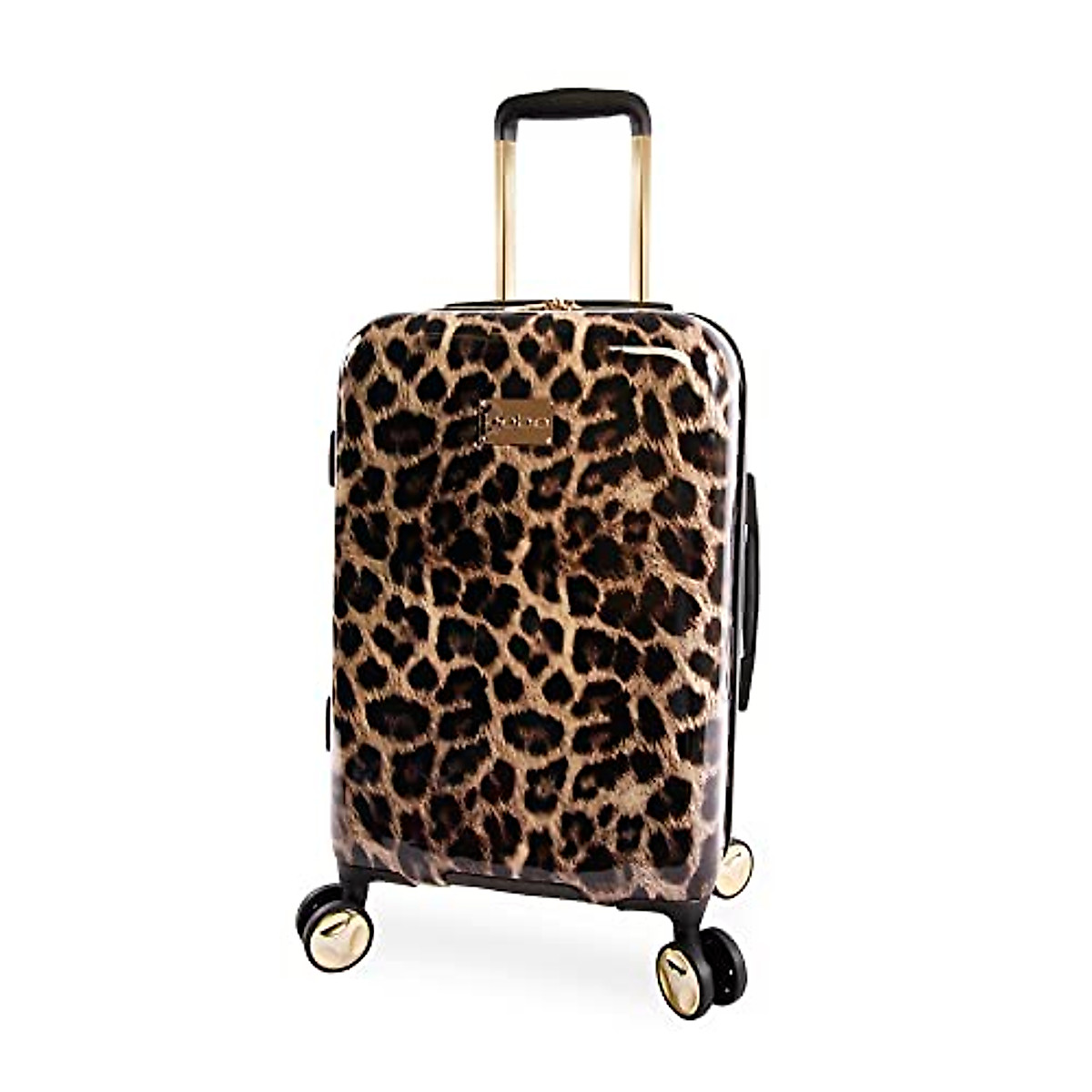 BEBE Women's Adriana Spinner Luggage, Leopard, 3pc Set (21" 25" 29")