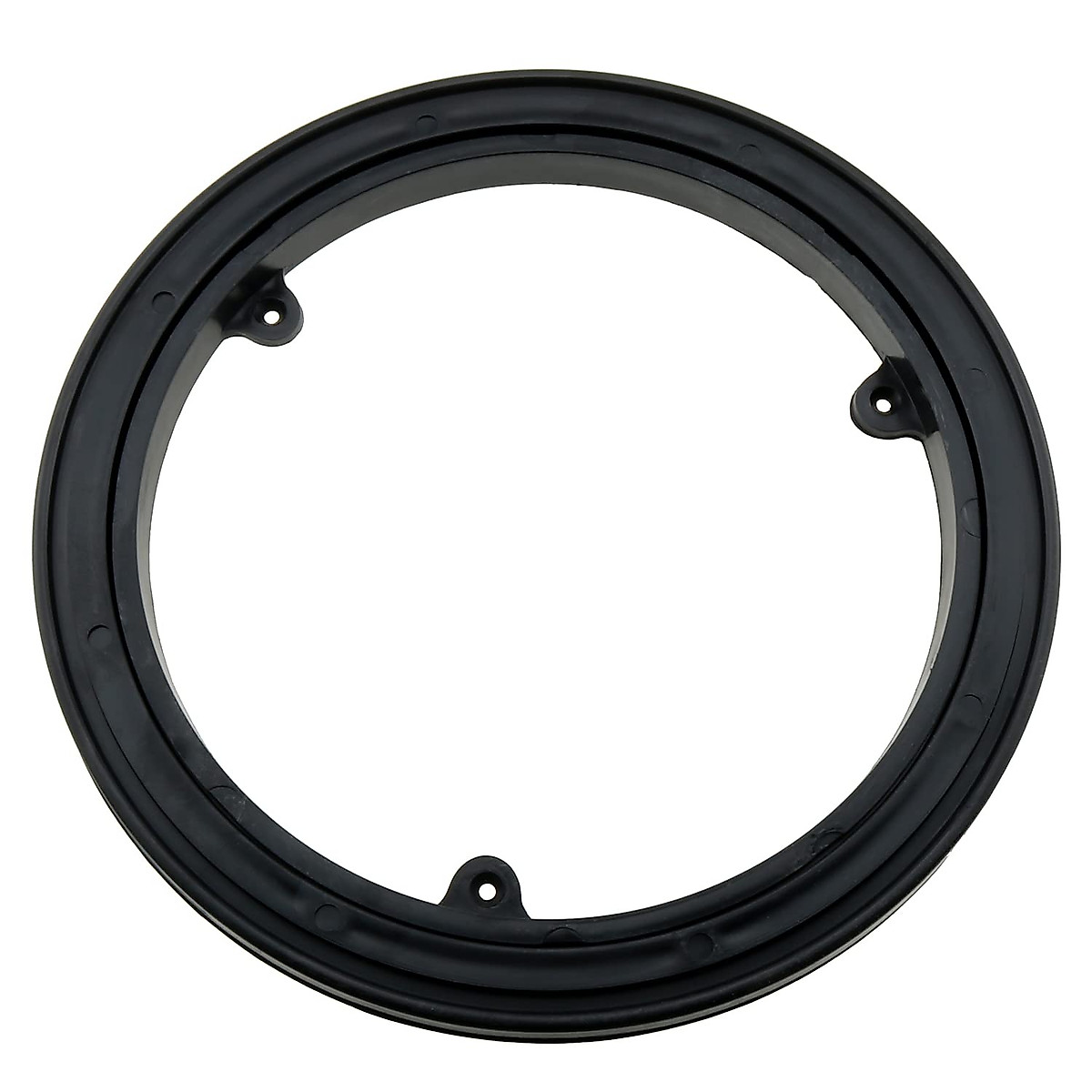 Lazy Susan LUORNG 10" Black Round Plastic Rotating Turntable Bearings for Potted Plants, Rotating Display Stand, Stereo Speakers,Dining-Table