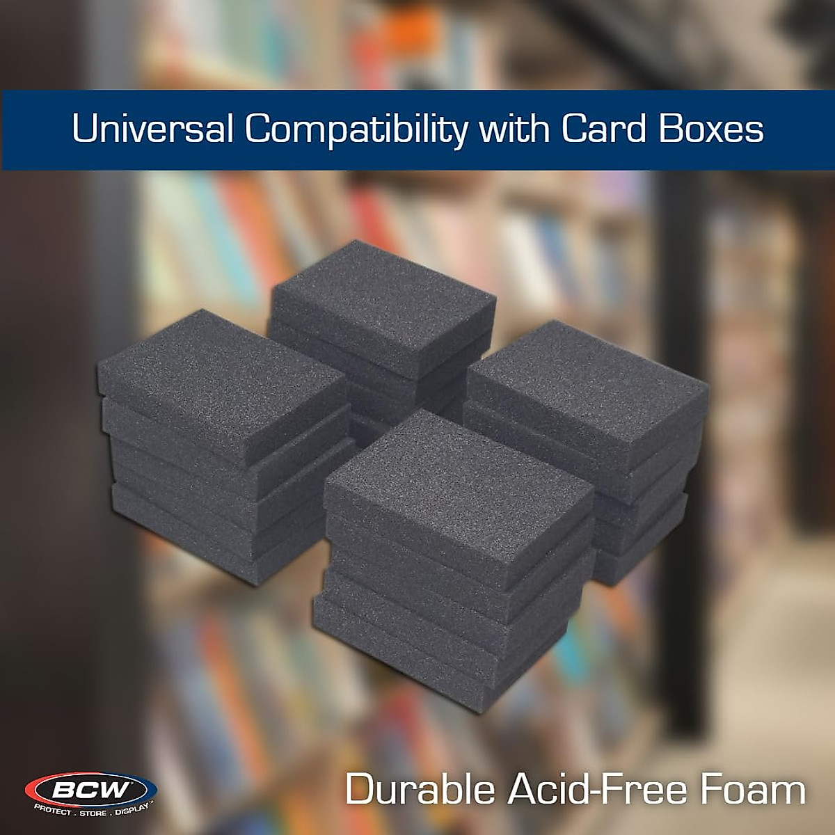 BCW Monster Pads - 20 Pack | Acid-Free Foam Inserts for Card Storage Boxes
