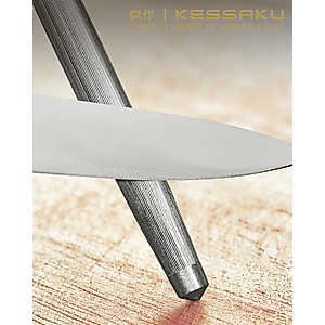 KESSAKU Mini Santoku Knife - 5 inch - Dynasty Series - Razor Sharp Kitchen Knife - Forged ThyssenKrupp German High Carbon Stainless Steel - G10 Garolite Handle with Blade Guard