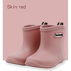 Toddler Rain Boots Baby Rain Boots Short rain boots for toddler Easy-on Lightweight and Waterproof