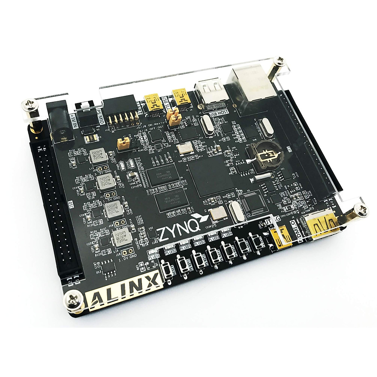 ALINX Brand Xilinx Zynq-7000 ARM/Artix-7 FPGA SoC Development Board Zedboard (AX7020, FPGA Board with DA/AD/Camera/LCD Module)