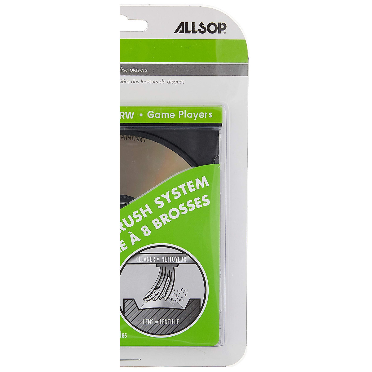 Allsop CD Laser-Lens Cleaner & CD and DVD FastWipes, lint-Free Wipes for Cleaning DVD, CD, PS1, PS2, Xbox & Xbox 360 Discs