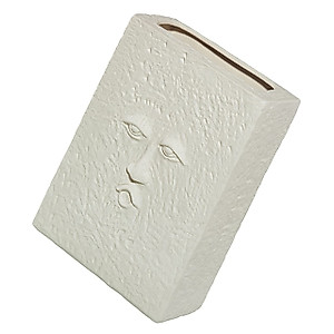 Levemolo 4pcs Face Chopstick Holder 1 Gallon Glass Jar with Lid Silverware Pickle Jar with Strainer Flip Cutlery Flatware Holder Ceramic Utensil Container Ceramics Spoon Rest White