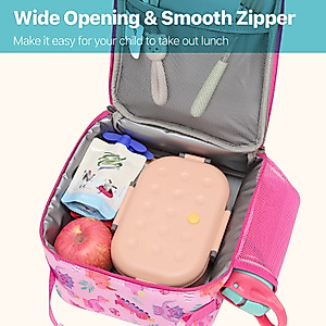 Bagseri Lunch Box, Kids Insulated Lunch Box Bag for Girls
