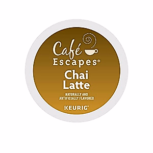 Café Escapes Chai Latte, Single-Serve Keurig K-Cup Pods, 12 Count (Pack of 6)