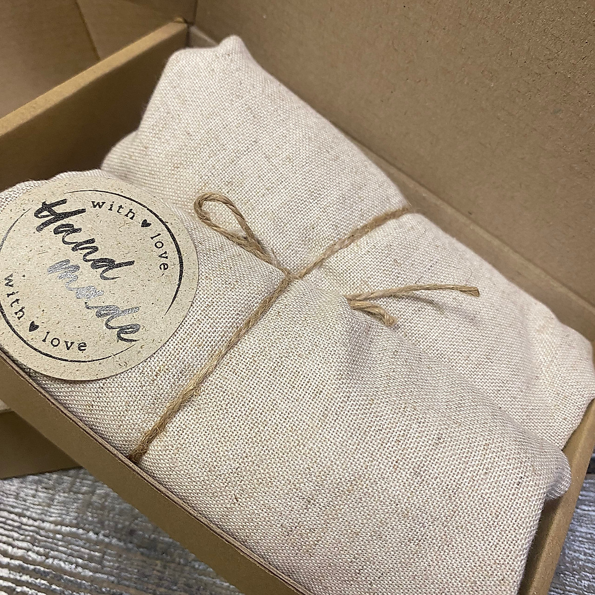 Set of hemp briefs with an elastic band of 2 pieces,drawstring briefs - loose fit boxers for men Elastic Waistband Underwear Boxer Shorts ((XL) 36-38 inch waist)