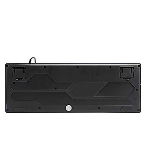 Gaming Keyboard, 87?Key USB Wired RGB Backlight Mechanical Gaming Keyboard for Desktop and Laptop Computers, with Ergonomic Floating Low-Key Cap