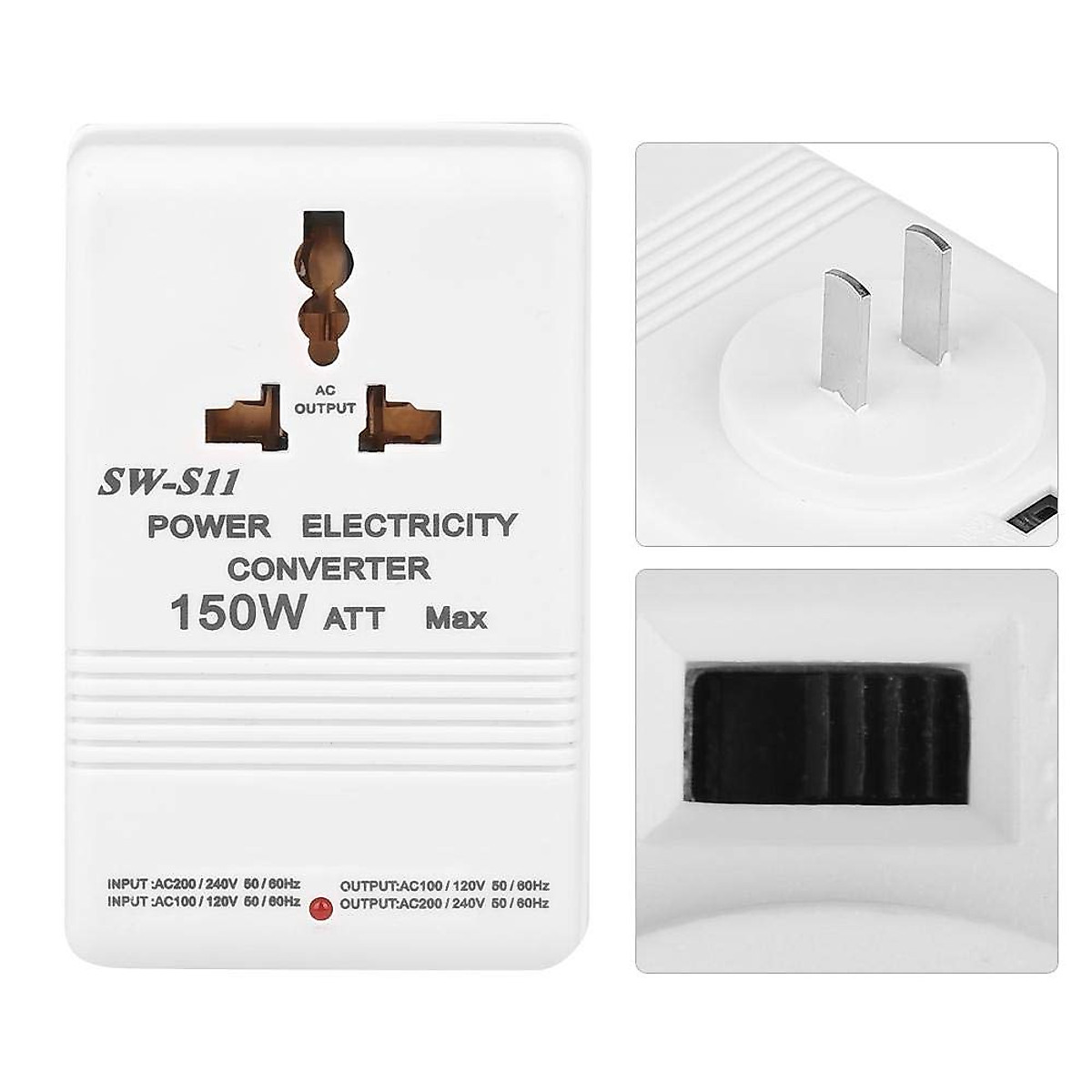 150W SW-S11 Step-Up&Down Voltage Converter Transformer 220V to 110V/110V to 220V CN Plug