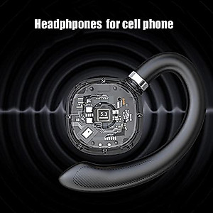 ESSONIO Open Ear Headphones air Conduction Headphones Bluetooth Workout Headphones Open Ear Earbuds Noise Cancelling Headphones for Sports Running