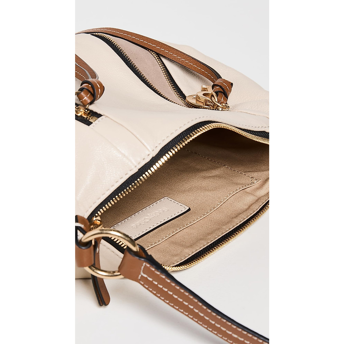 See by Chloe Indra Moon Bag Cement Beige One Size