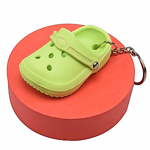 CEMMY XU Women Cute Shoes Style Keychain - Kids Girls Boys Lovely Key Buckle for Birthday Gifts Green