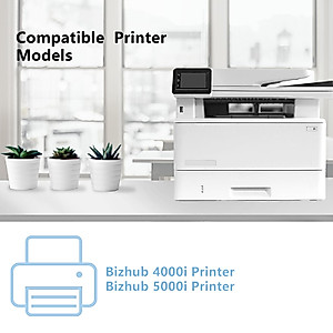 High Yield TNP75 TNP76 TNP-75 TNP-76 Black Toner Cartridge Compatible with Konica Minolta Toner Cartridge for Konica Bizhub 4000i 5000i Printer (ACF0032 AFC0033)